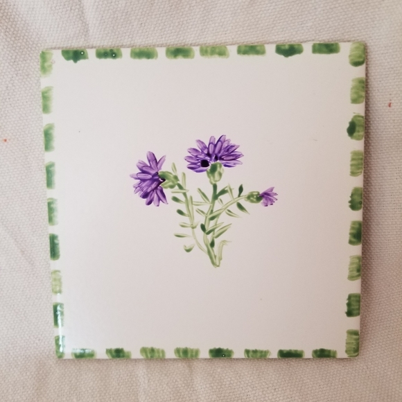 Kitchen | Farmhouse Handpainted Tile Trivet | Poshmark